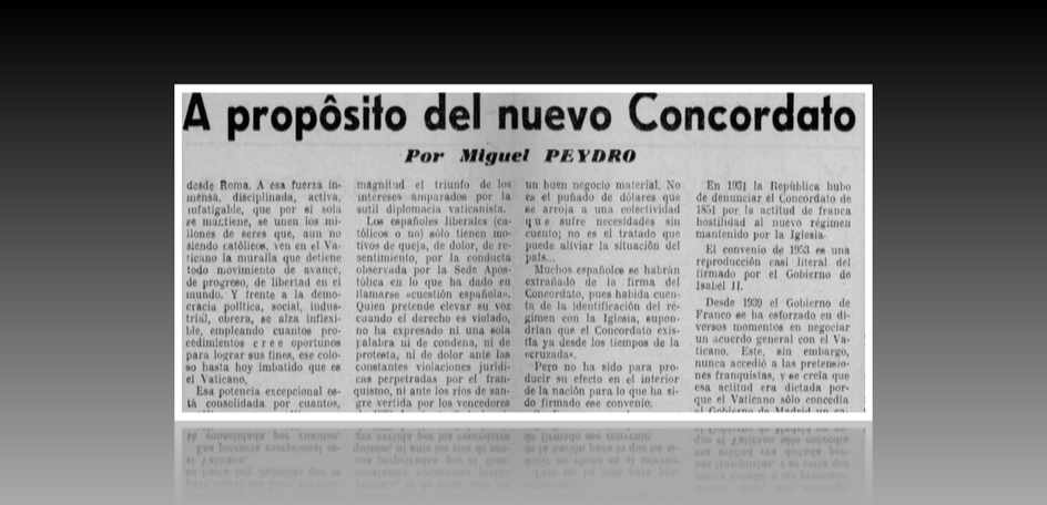 Miguel Peydro y el Concordato de 1953. Por Eduardo Montagut | Asturias ...